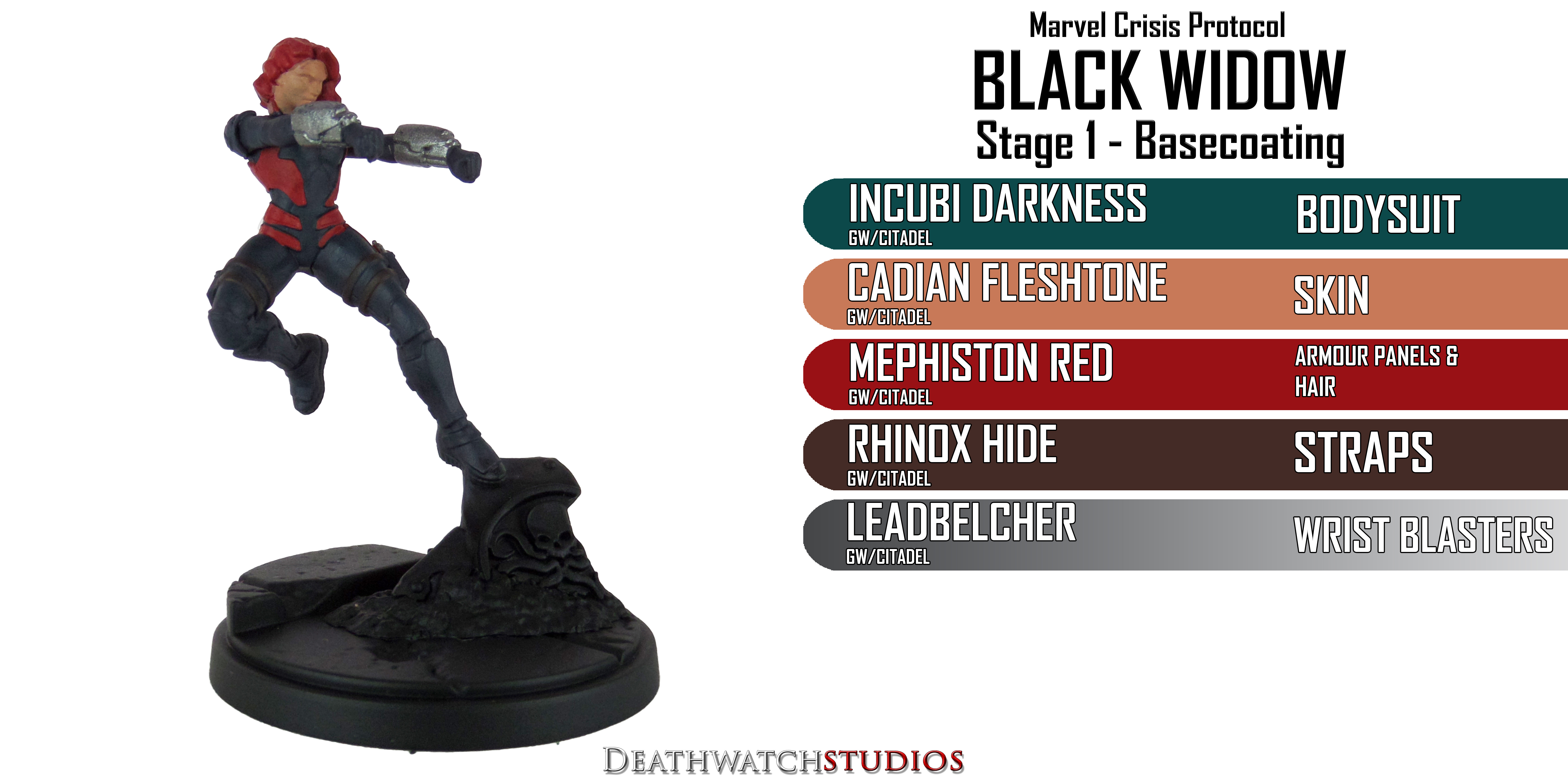 MCP – Black Widow, Agent of Shield & Hawkeye Painting Guide ...