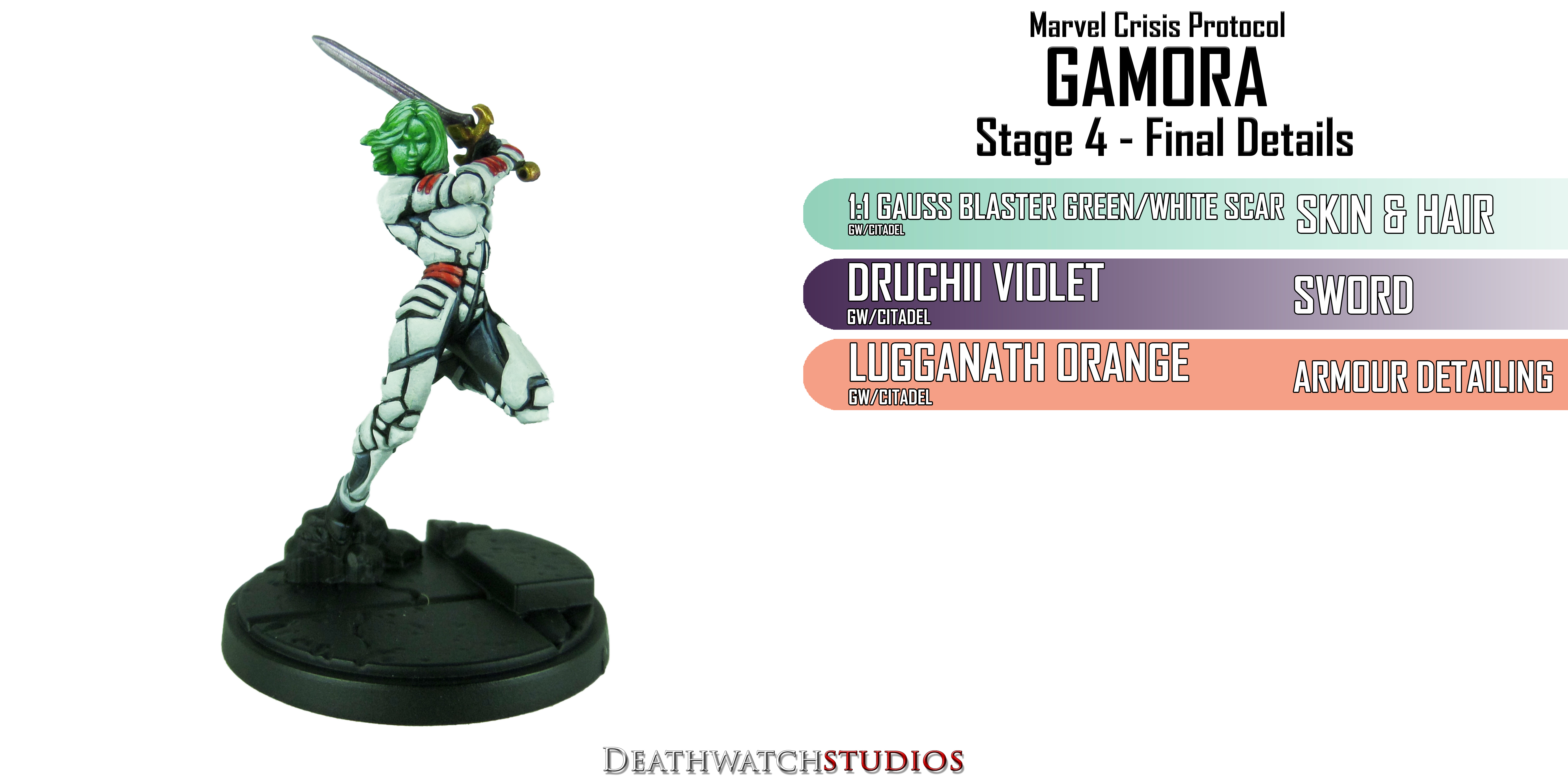 MCP- Gamora & Nebula Painting Guide | DeathWatch Studios