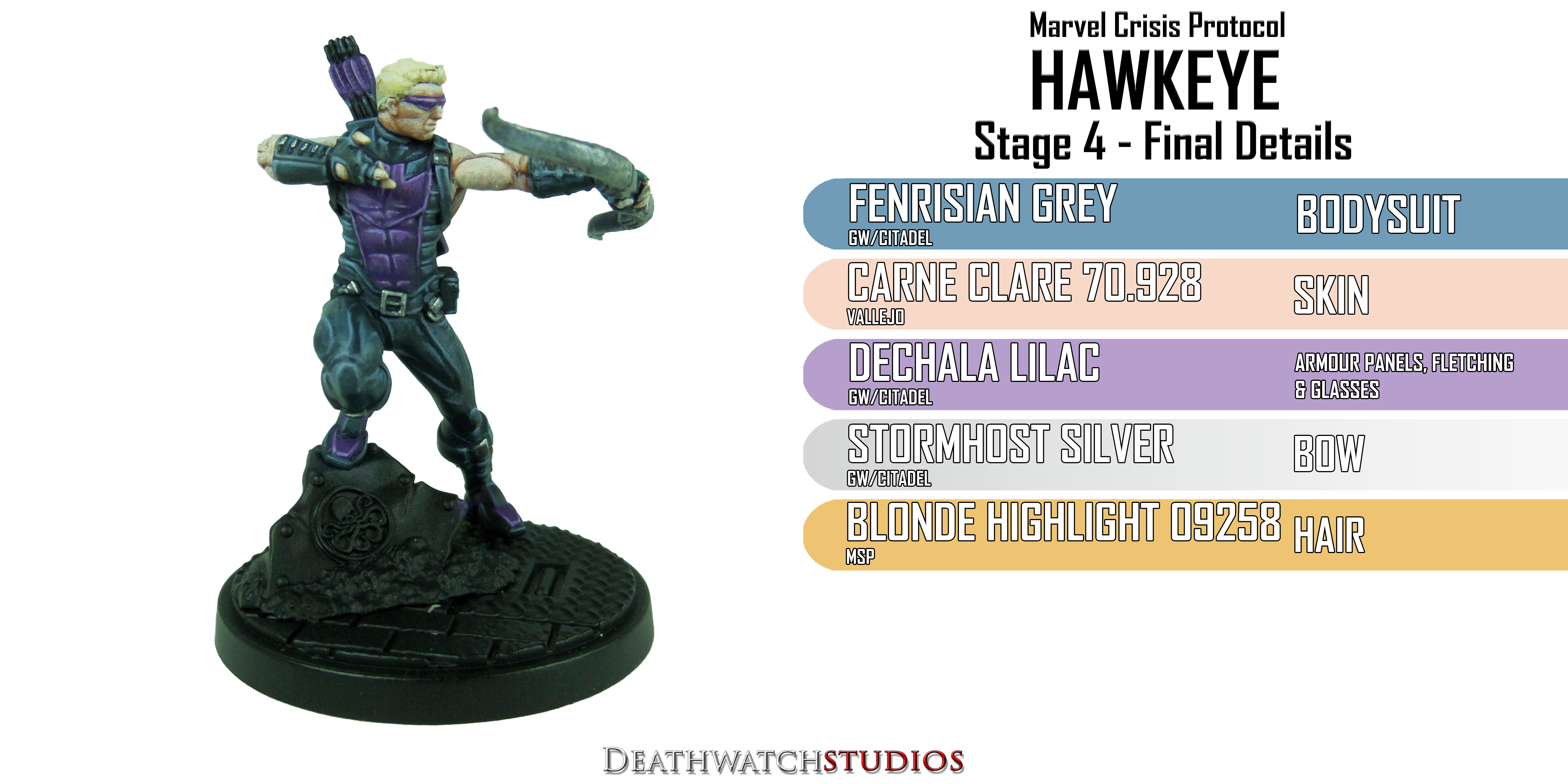 MCP – Black Widow, Agent of Shield & Hawkeye Painting Guide ...