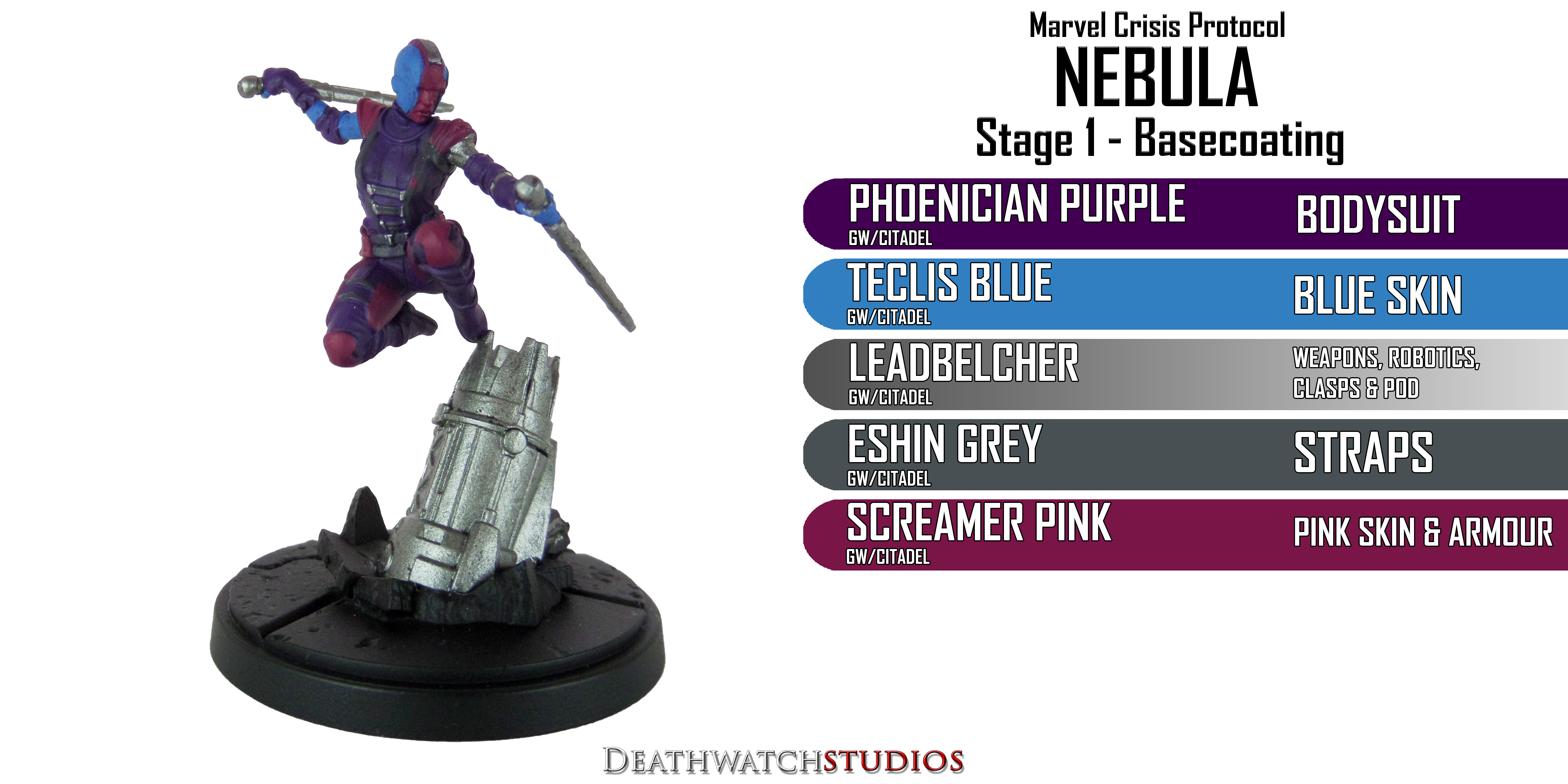 MCP- Gamora & Nebula Painting Guide | DeathWatch Studios
